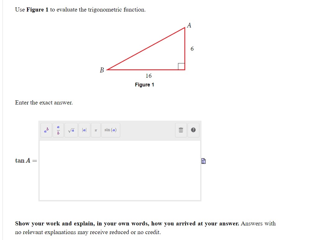 Solved Use Figure 1 to evaluate the trigonometric function. | Chegg.com