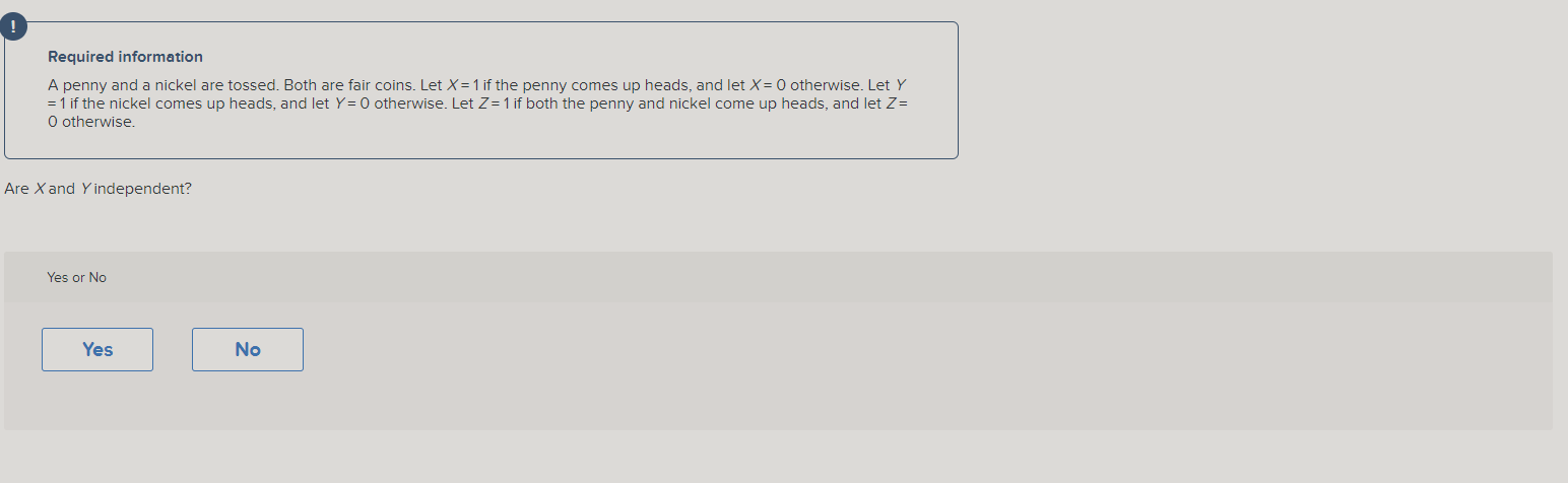 Solved Required information A penny and a nickel are tossed. | Chegg.com