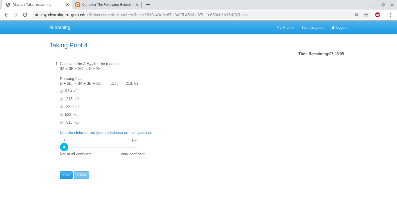 Solved Mastery Take: eLearning X C Consider The Following | Chegg.com
