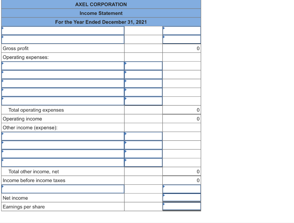 Solved The following incorrect income statement was prepared | Chegg.com