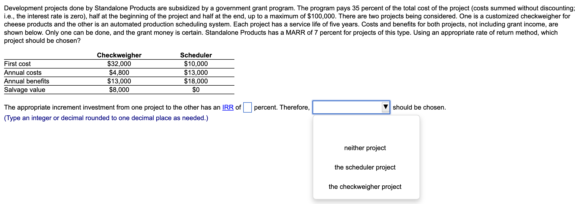 Solved Development projects done by Standalone Products are | Chegg.com