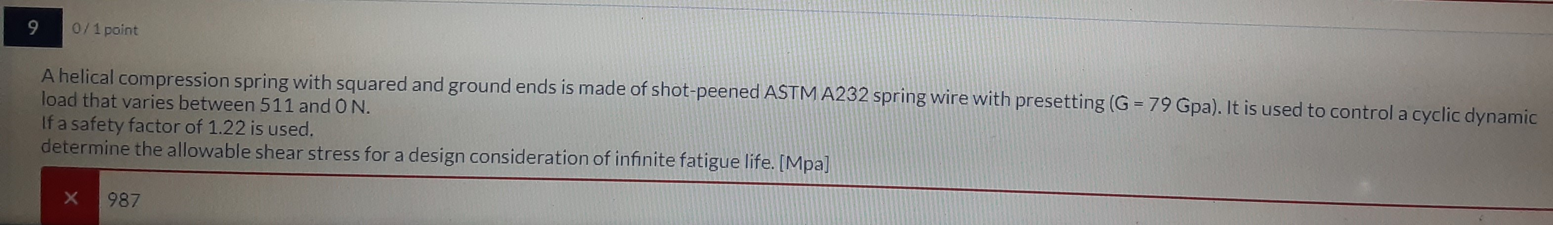 A helical compression spring with squared and ground | Chegg.com