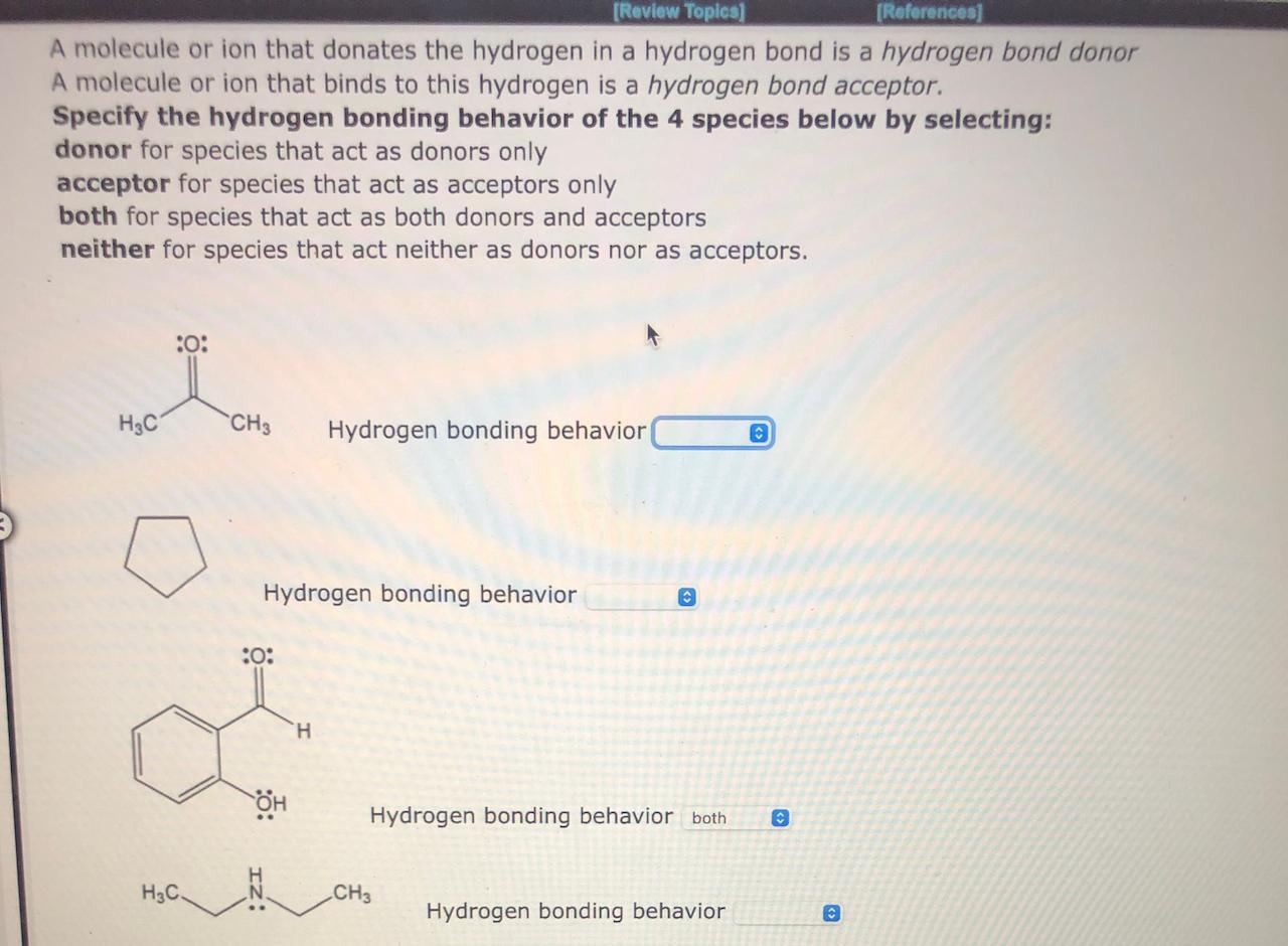 Solved A molecule or ion that donates the hydrogen in a | Chegg.com