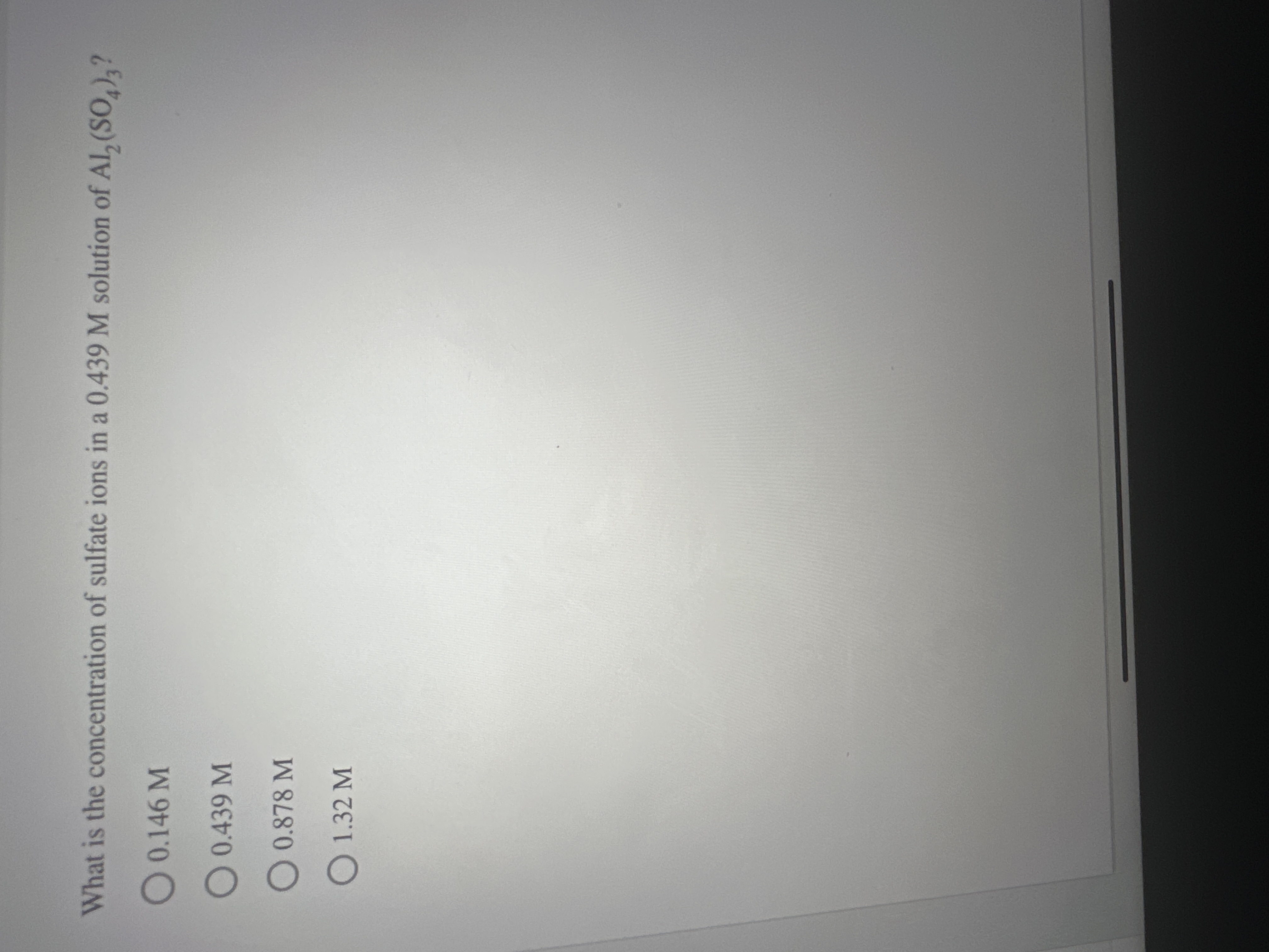 Solved What is ﻿the concentration of ﻿sulfate ions | Chegg.com