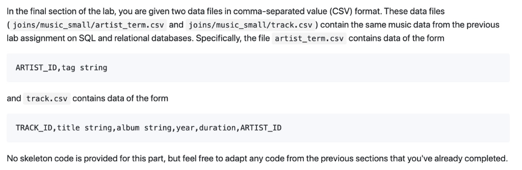 In the final section of the lab, you are given two | Chegg.com