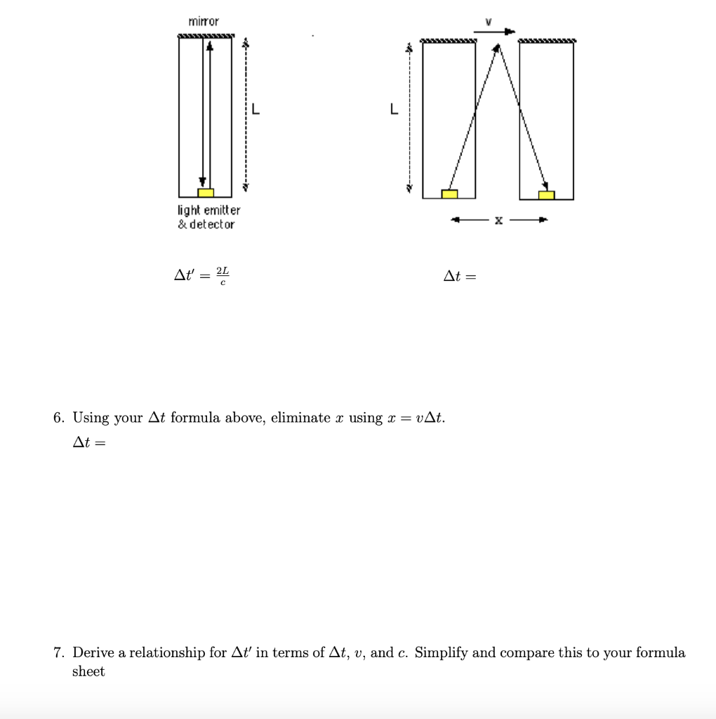 Solved Special Relativity With their experiment, Michelson | Chegg.com