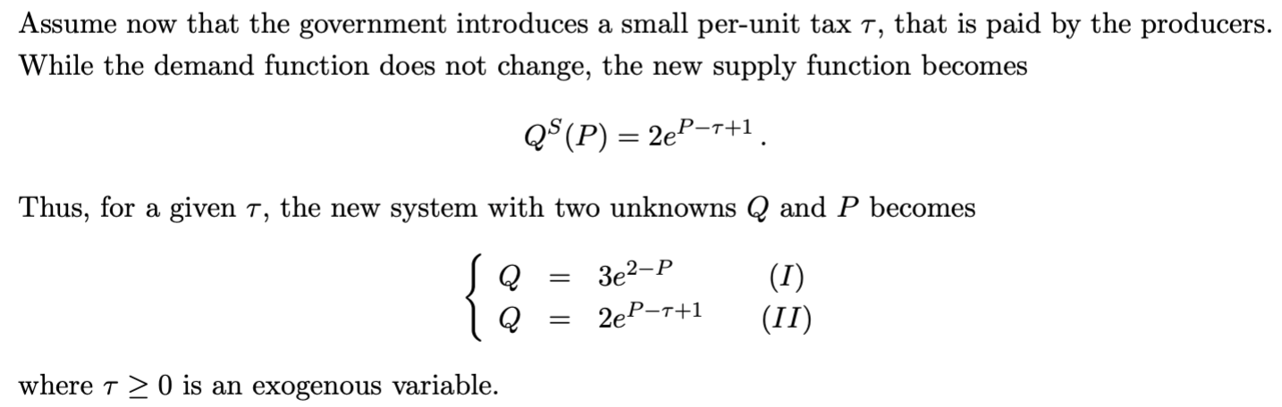 Solved e) Write each of the equations (I) and (II) of the | Chegg.com