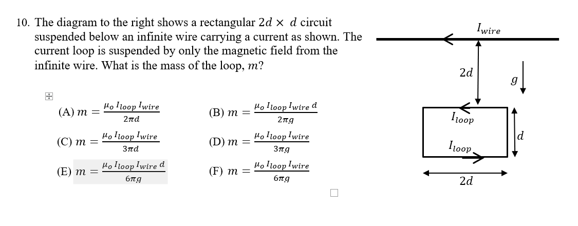 Solved Iwire 10. The diagram to the right shows a | Chegg.com