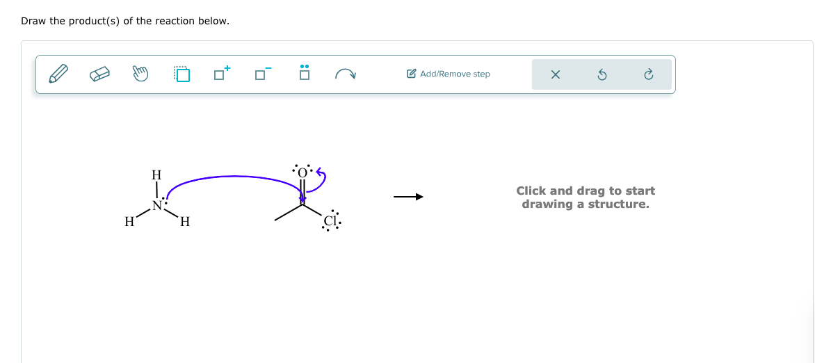 Solved Click and drag to startdrawing a structure. | Chegg.com