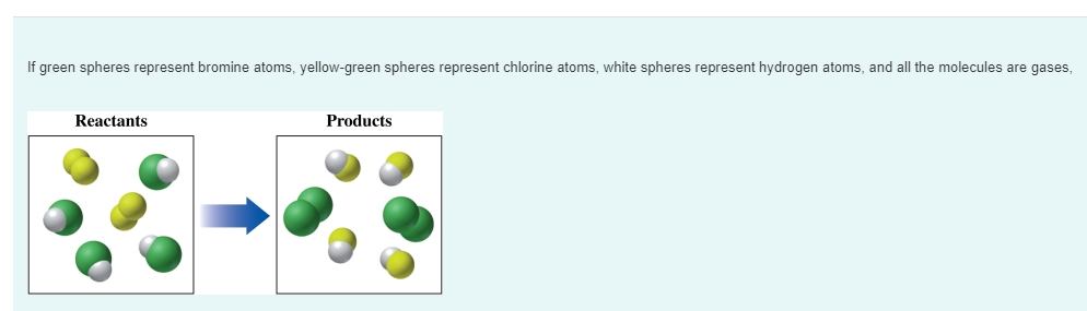 Solved If green spheres represent bromine atoms, | Chegg.com