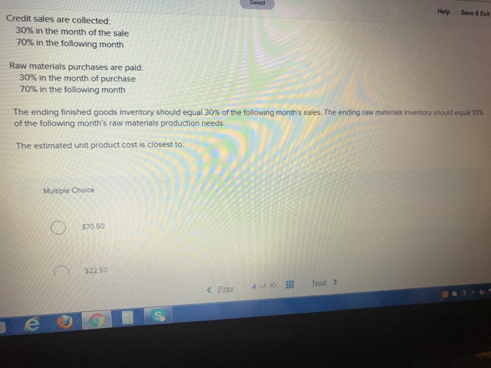 Solved Help Saveandexi Bonkowski Corporation Makes One Product 