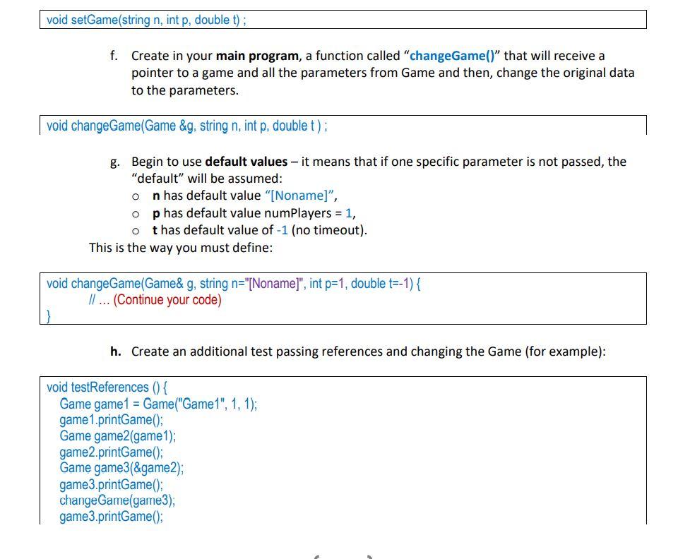 LAB 02 (Memory, References and Classes) Introduction | Chegg.com