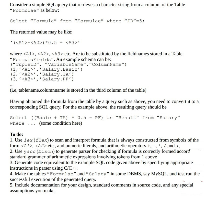 Consider a simple SQL query that retrieves a | Chegg.com
