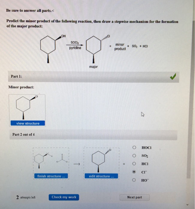 Solved Be sure to answer all parts. Draw a stepwise | Chegg.com