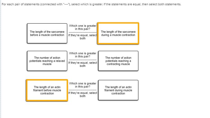 Solved For each pair of statements (connected with ---"). | Chegg.com