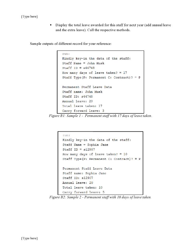 Solved [Type here Write Java programs based on the following | Chegg.com