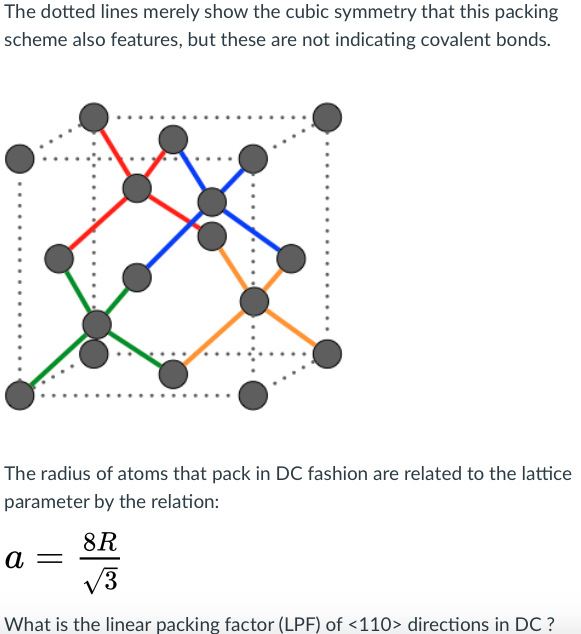Solved DC (Diamond Cubic) | Chegg.com