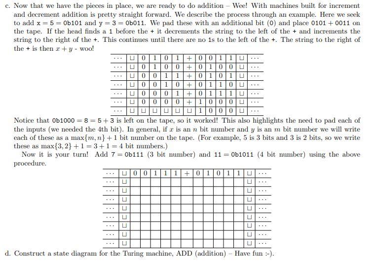 Solved Problem 3 (Addition - Again!). In Section 2.2, we | Chegg.com