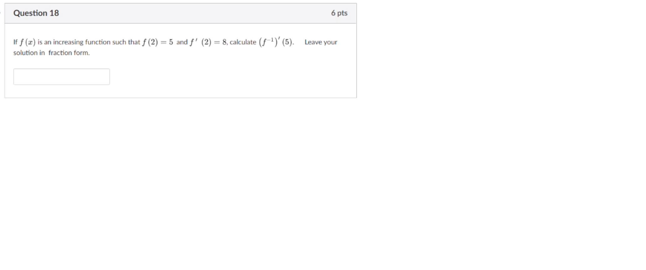 Solved If f(x) is an increasing function such that f(2)=5 | Chegg.com