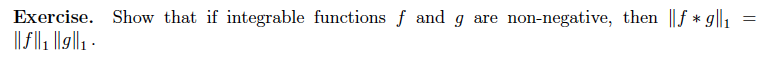 Solved Exercise. Show that if integrable functions f and g | Chegg.com
