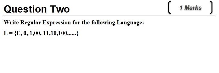 Solved Write Regular Expression for the following Language: | Chegg.com