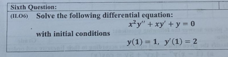 Solved Sixth Question:(ILO6). ﻿Solve the following | Chegg.com