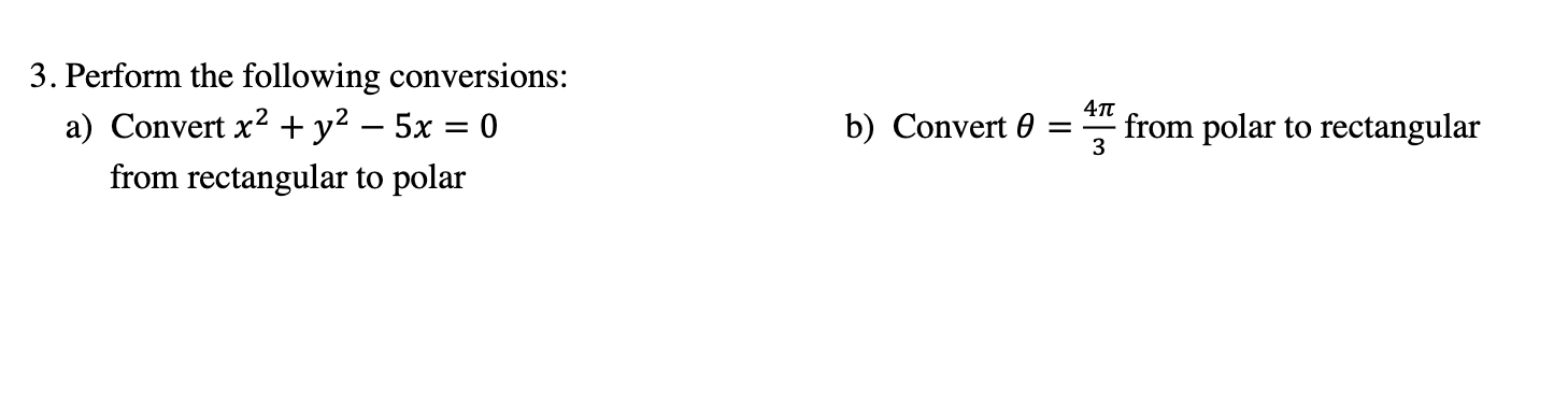 Solved 3. Perform the following conversions: a) Convert | Chegg.com