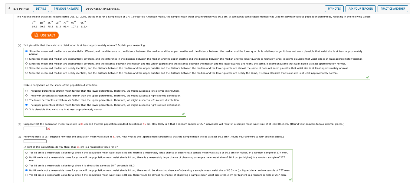 Solved 3. [0/2 points) DETAILS PREVIOUS ANSWERS DEVORESTAT9 | Chegg.com