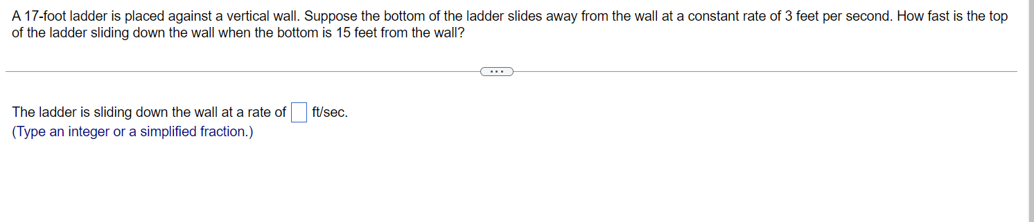 Solved A 17-foot ladder is placed against a vertical wall. | Chegg.com
