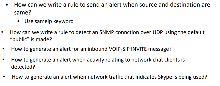 Solved - How can we write a rule to send an alert when | Chegg.com