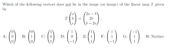 Solved Please me tell me which of these vectors DO NOT lie | Chegg.com