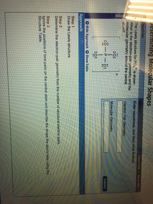 Solved The Lewis structure for PO_4^3+ is shown. What is | Chegg.com