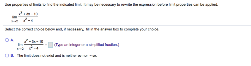 Solved Use properties of limits to find the indicated limit. | Chegg.com