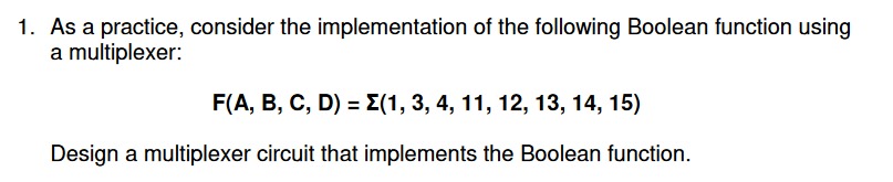 Solved 1. As a practice, consider the implementation of the | Chegg.com