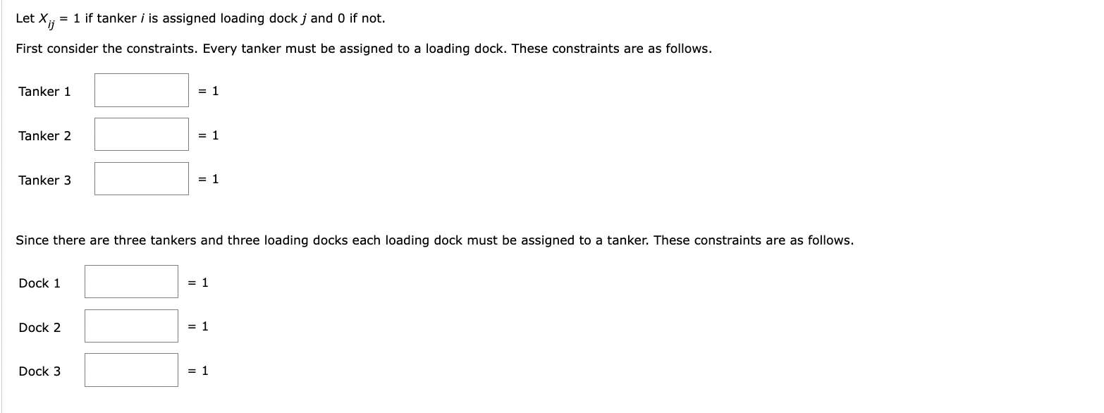 The port of Lajitas has three loading docks. The | Chegg.com