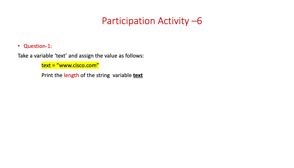 Solved Participation Activity -6 - Question-1: Take a | Chegg.com