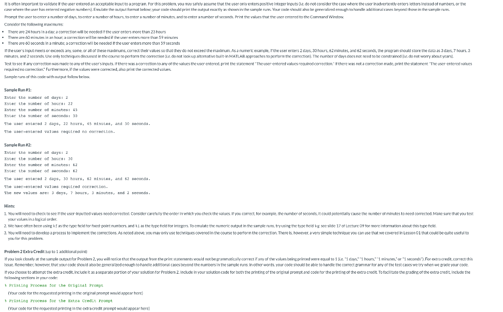 Solved It is often important to validate It the user entered | Chegg.com