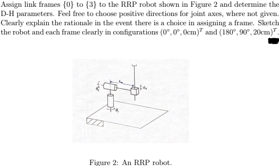 Solved Assign link frames {0} to {3} to the RRP robot shown | Chegg.com