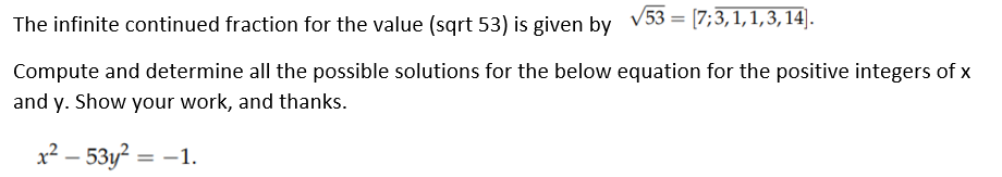 Solved The infinite continued fraction for the value (sqrt | Chegg.com