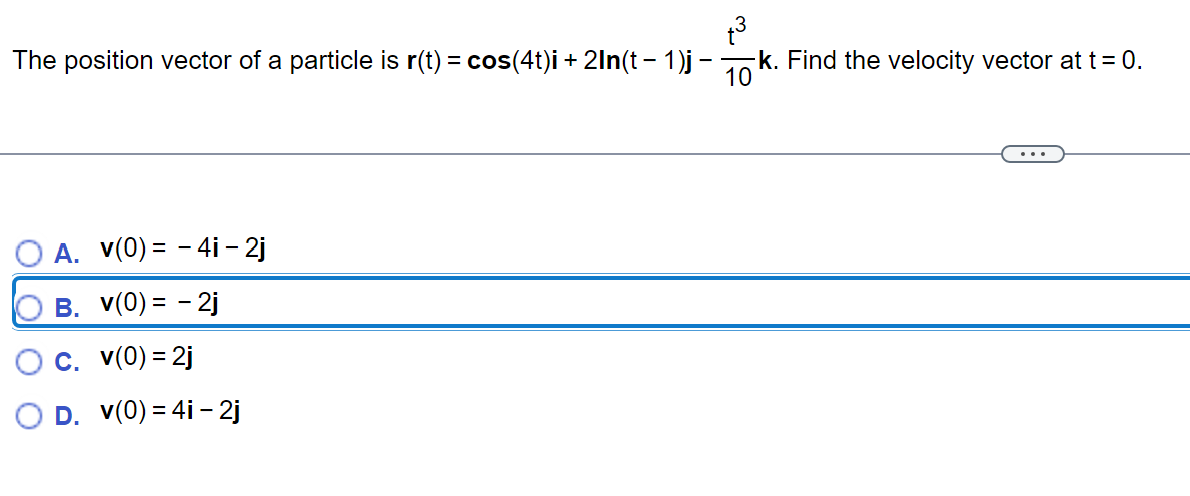 Solved The position vector of a particle is | Chegg.com