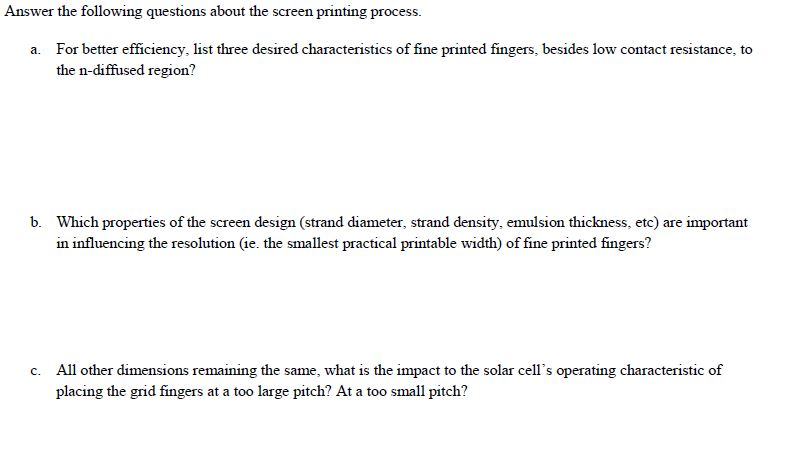 Answer the following questions about the screen | Chegg.com