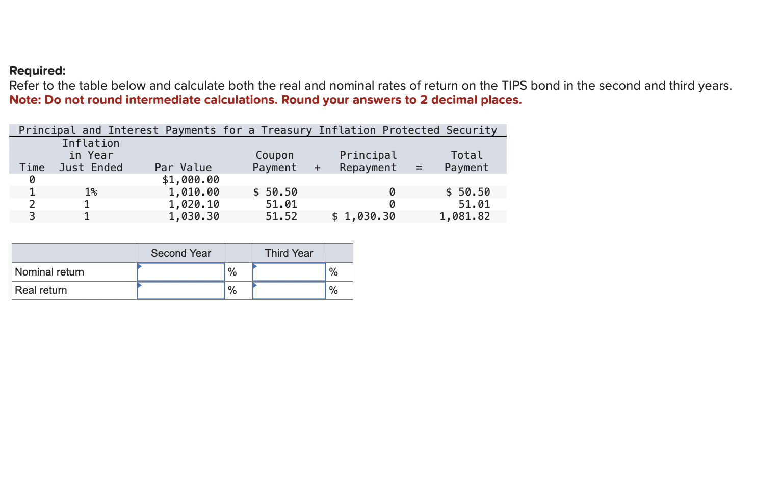 [Solved]: Required: Refer to the table below and calculate