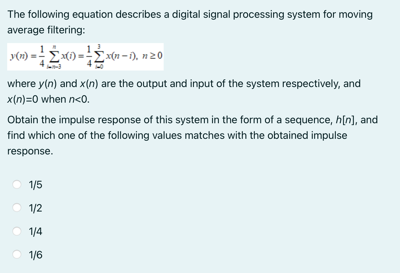 Solved The following equation describes a digital signal | Chegg.com