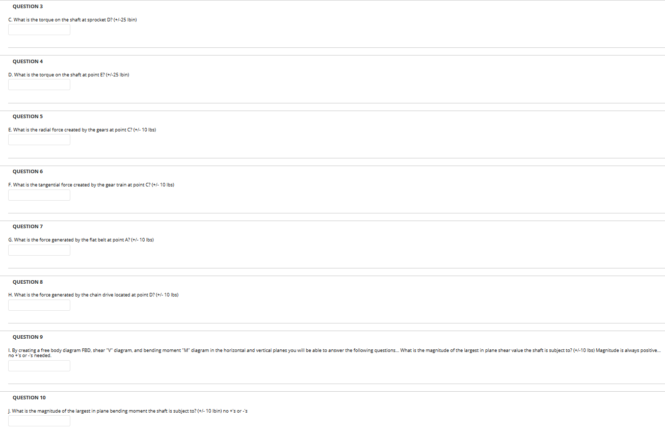 Solved QUESTION 1 Comprehensive Shaft Design Problems For | Chegg.com