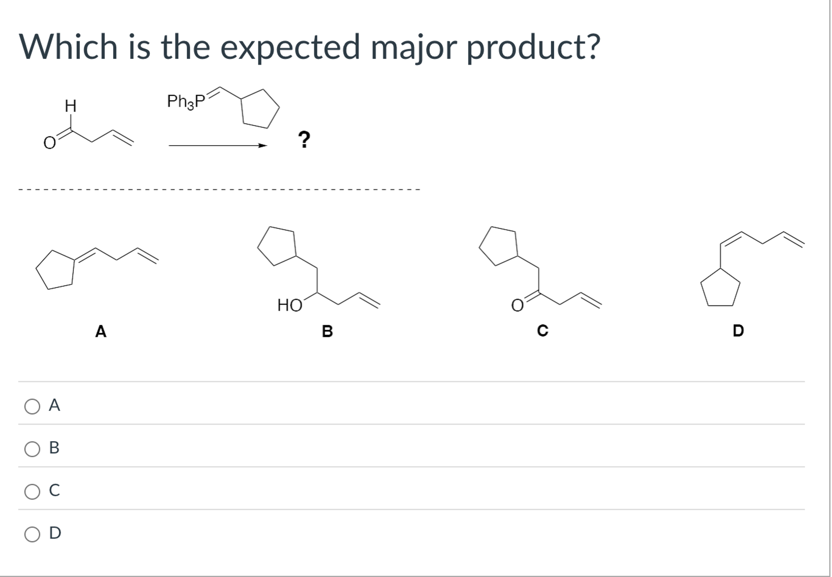 Solved Which Is The Expected Major Product Which Is The