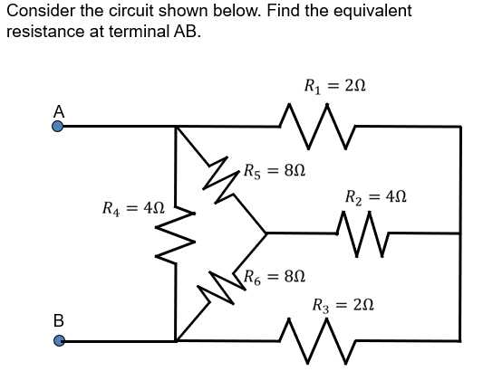 Solved Consider the circuit shown below. Find the equivalent | Chegg.com