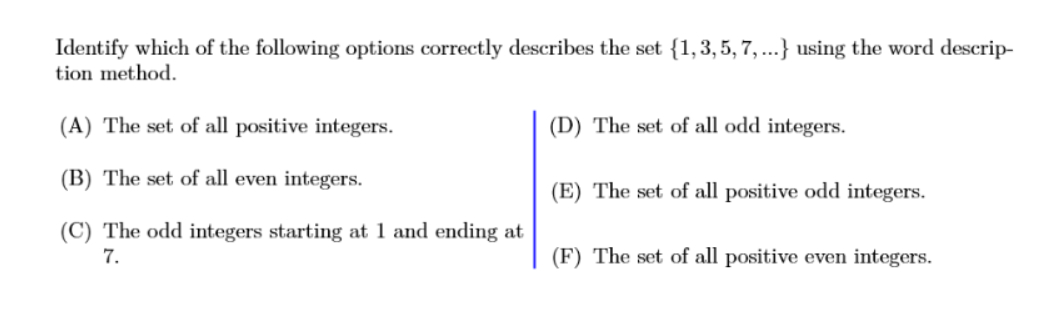 Solved Identify which of the following options correctly | Chegg.com
