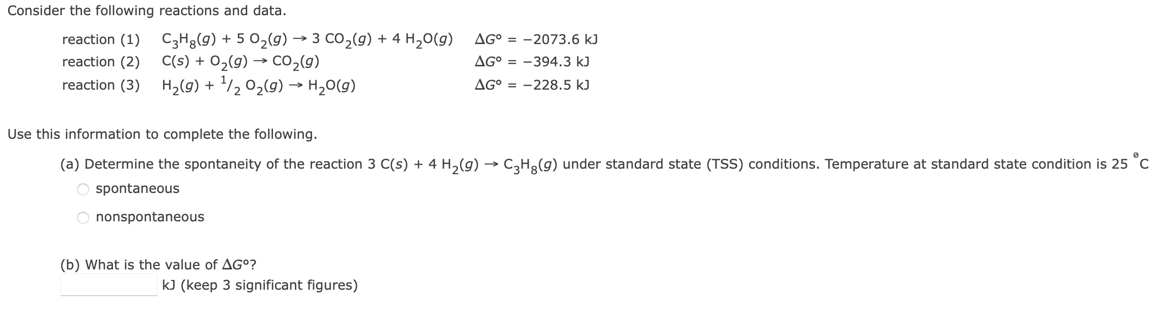 Solved reaction (1) reaction (2) reaction (3) | Chegg.com