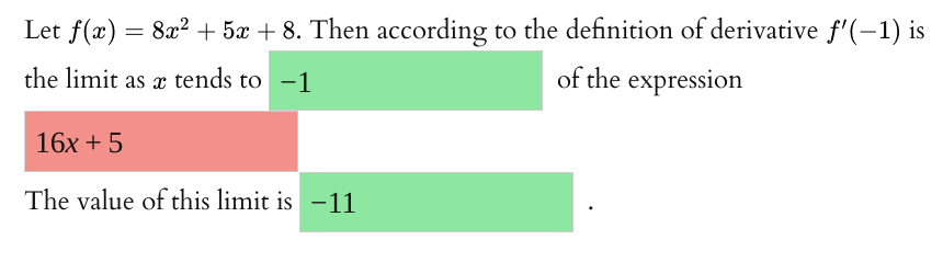 Solved Let f(x) = 8x2 + 5x + 8. Then according to the | Chegg.com
