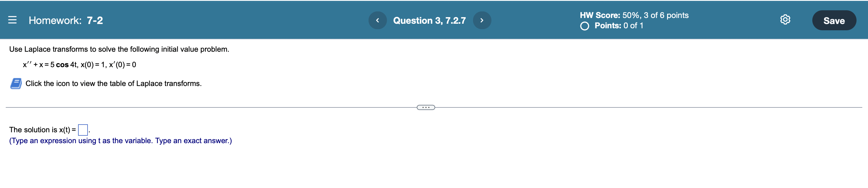 Solved Homework 7 2 Question 2 7 2 3 Hw Score 50 3